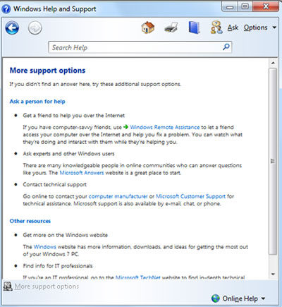 กดปุ่ม F1 แล้วเปิด Microsoft Edge พร้อมข้อความ “how to get help in ...