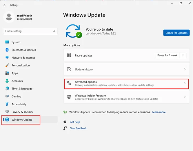 วิธีอัพเดทไดร์เวอร์ Windows 11 ผ่าน Windows Update – MODIFY: Technology ...